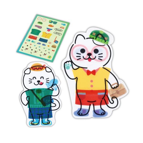 ●品番:058708●入数:１セット●シールで着せかえ遊び！かわいい犬のオリジナルステッカー工作キット！●かわいい猫のキャラクターを、透明シールで自由に着せかえできる楽しい工作キットです●シールは洗って繰り返し使えるので、長く楽しめます●道...