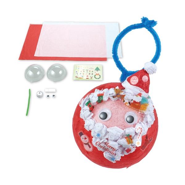 ●品番:058763●入数:１セット●クリスマスにぴったり！作って飾って楽しいサンタランタン！●７色に光るＬＥＤライト付きで、暗闇でも幻想的に輝くクリスマスランタンがつくれる工作キットです●おはながみを自分で切ったりちぎったりすることでオリ...