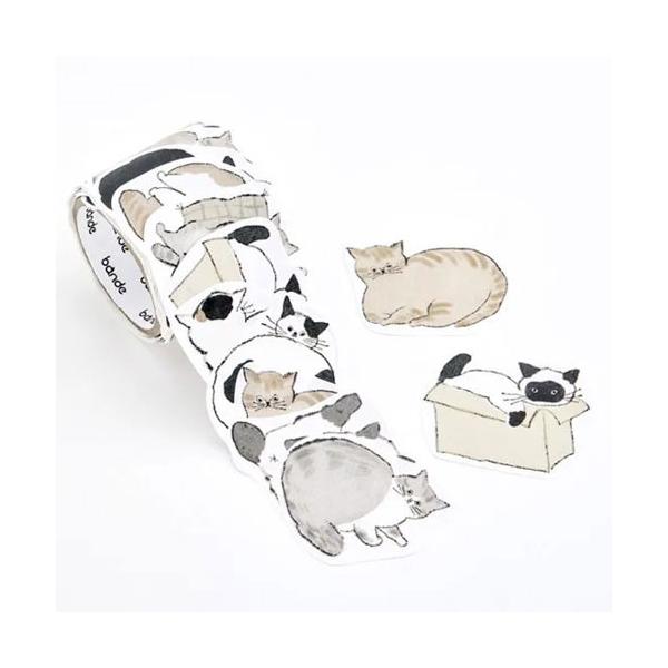 ●品番:BDA785●入数:１巻●１枚ずつめくれるマスキングテープ●ねこちゃんのむっちりボディにひとこと書けたり、書けなかったり？●ｂａｎｄｅの人気シリーズ「ゆるねこ」が書けるステッカーになりました。●１枚ずつめくるたびに９匹の個性豊かなね...