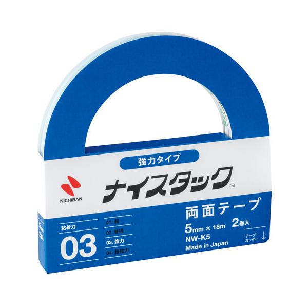 ●品番:NW-K5●入数:２巻●板紙、金属、プラスチック等の固定、紙工作に最適な強力タイプ。●カッターつき。●ホルダーはミシン目つきで、分別廃棄がしやすいです。