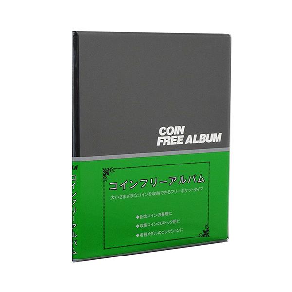 ●品番:CF-31-01●入数:１冊●大小さまざまなコインを収納できるフリーポケットタイプ●記念コインの整理や収集コインのストック用に●各種記念メダルやご当地メダル、海外のコインなどさまざまな大きさのコインをまとめて収納できます●ポケットご...