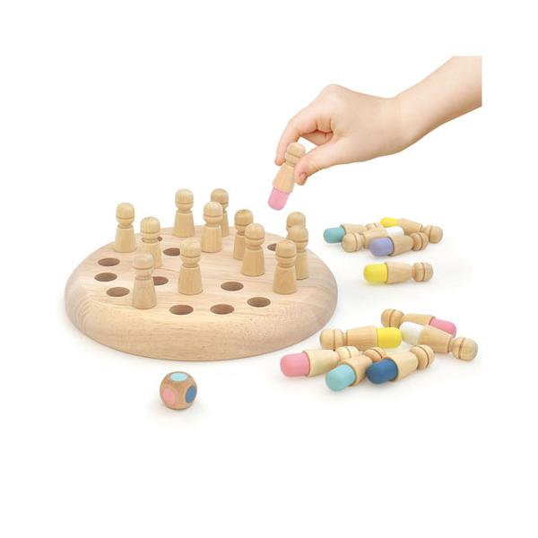 ●品番:113009●入数:１個●遊びながら記憶力を鍛える！記憶を頼りにコマを取り当てよう。●子どもから高齢者まで楽しめる木製知育ゲーム。●複数の遊び方バリエーション。●一人でもグループでもプレイ可能。●優しいカラーの天然木製。●記憶力や集...