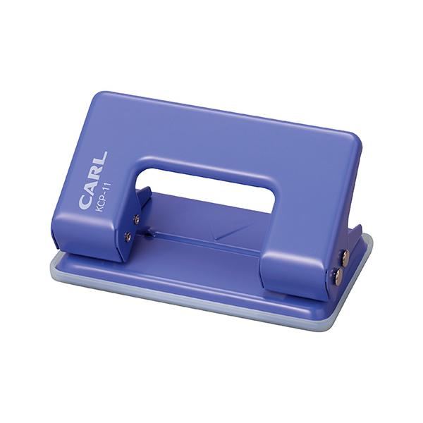 ●品番:KCP-11-B●入数:１台●ベーシックな形状のお手頃価格のパンチ。●溜まった屑の量が確認出来る便利な半透明屑受け。●コンパクトに収納できるハンドルストッパー付。●三角の目印つき。用紙に折り目を付けて中心合わせが可能です。