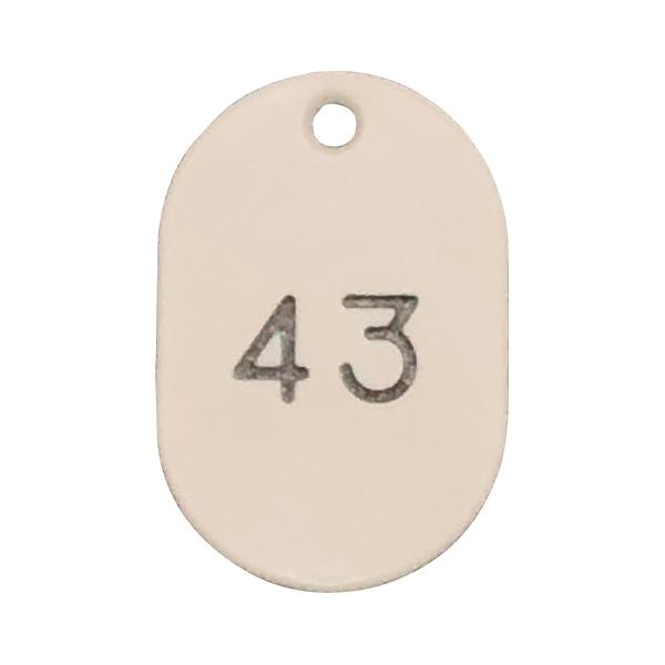 ●品番:UP-NP38-W●入数:１枚●石油由来製品と同様の強度を持つ植物由来成分９０％で滑らかな手触りの番号札です。●ご注文時に０〜１０００のご希望番号をご指定ください。