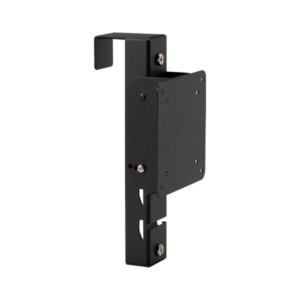 ●品番:PMA-2535-BK●入数:１台●パーティションやデスクトップパネルに取り付け可能なモニターアーム。ひっかけて使えます。●高さ調節は３段階（３７．５ｍｍピッチ）、角度調整は３段階（０，５，１０度）で可能です。●机上を有効活用できます。