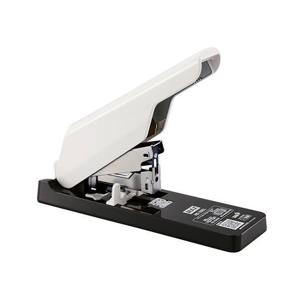 ●品番:HD91404●入数:１個●７５枚を軽く綴じる中型モデルの定番品。●針の装填が簡単なワンタッチオープン機能を搭載。●安心して使える抗菌加工。