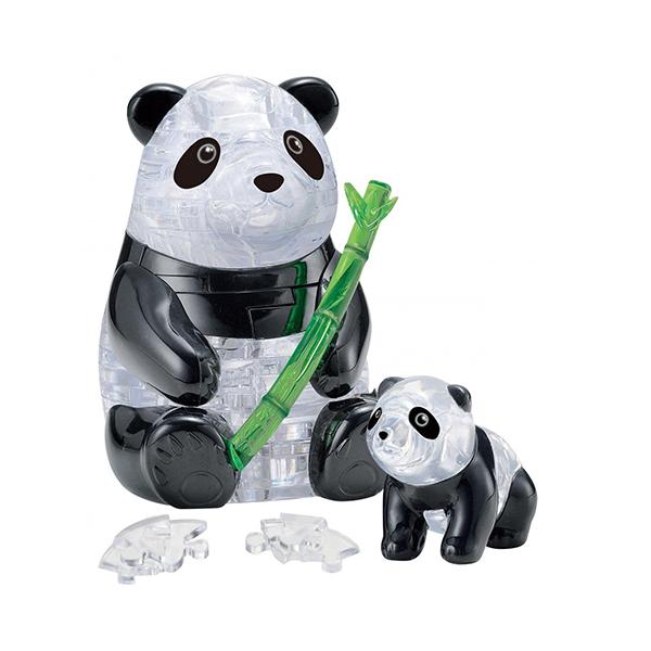 ●品番:50232●入数:１個●このパズルは透明ピースをくみ上げる立体ジグソーパズルです。●完成すると、クリスタルのように美しく輝くインテリアとして楽しめます。●愛くるしい姿で癒してくれるパンダの親子が出来上がります。