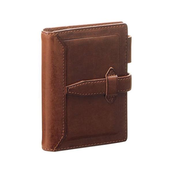 ●品番:DPM3034E●入数:１冊●磨くと宝石のような艶。たっぷり染みこんだオイルとワックスにより深い艶色が表れます。●永く使える堅牢性●リングの跡が表にひびかない当て革付き。●可動式ペンホルダー（約14mm径のペンから細いペンまで調整で...