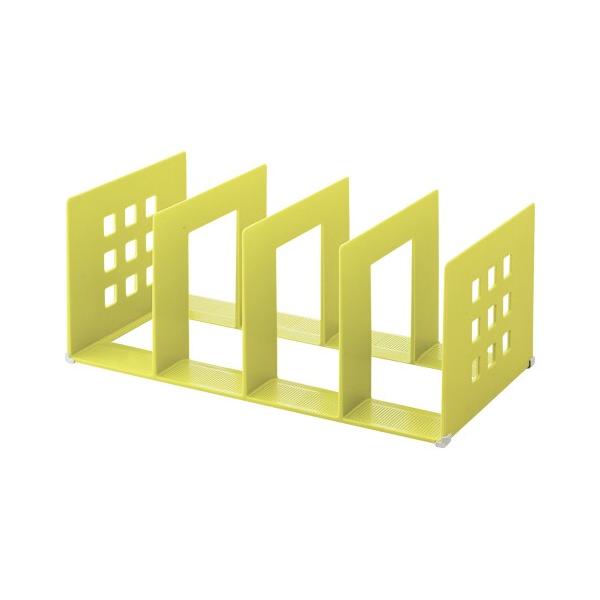 ●品番:A-7322-6●入数:１個●底の四隅のＬ字型の滑り止めがポイント。タテ置き・ヨコ置きどちらで使ってもすべりニクイヤツ！●底部のリブ加工が、ファイルやホルダーのすべりを防止します。●３９０ｍｍ幅の机上台の上に置けます。