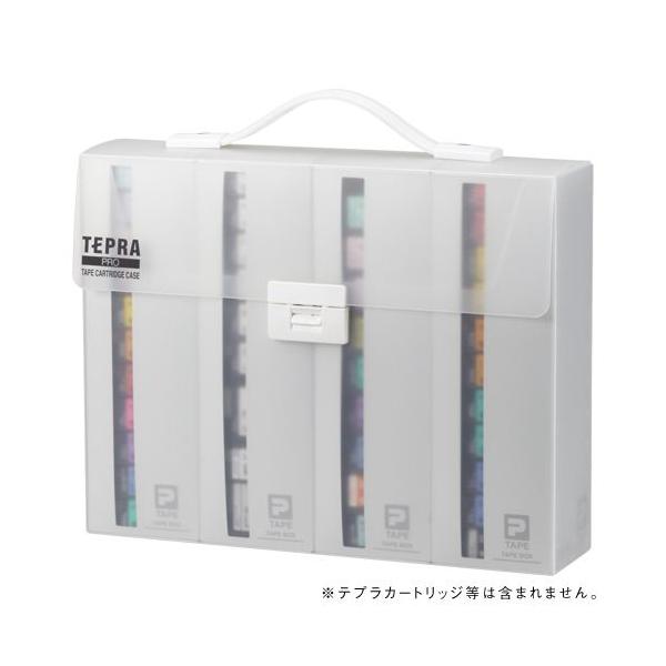 ●品番:SR4TH●入数:１個●Ａ４ボックスファイルサイズにテープカートリッジ（１２ｍｍ幅４０個分）を収納。４つのボックスでテープ色・幅や種類ごとに整理できます。