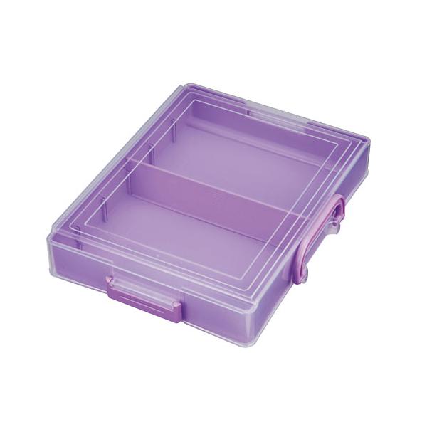 ●品番:BX018PU●入数:１個●フタと本体の色が違うので入れる物の仕分けができます●スタッキング可能●フタにＡ４サイズ、本体にＢ５サイズが収納可能●名前シール付●日本製