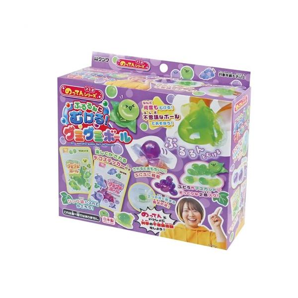 ●品番:PT223C●入数:１セット●何度もむける！不思議なグミグミボールで遊ぼう！●液をつけるほど、何度もむけて楽しめる●保管できるジップ袋２枚付●飾れるデコステッカー付●日本製