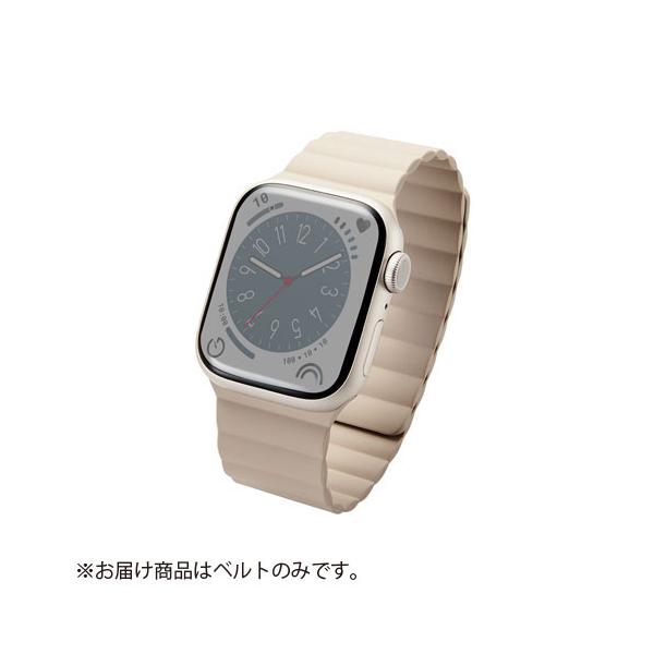 ●品番:AW-41BDMAGBE●入数:１個●バンドに埋め込まれたマグネットで、バックルを使わず簡単に装着できるＡｐｐｌｅ　Ｗａｔｃｈ用マグネットバンドです。●細かな長さ調整も簡単にできて手首にしなやかにフィットします。●柔らかく装着感の良...