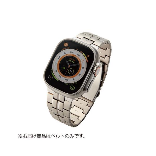 ●品番:AW-49BDTITSV●入数:１個●Ａｐｐｌｅ　Ｗａｔｃｈ　Ｕｌｔｒａ本体に合わせた素材とデザインで、違和感のない一体感があるＡｐｐｌｅ　Ｗａｔｃｈ　Ｕｌｔｒａ用チタンバンドです。●※４５／４４／４２ｍｍサイズのＡｐｐｌｅ　Ｗａｔ...
