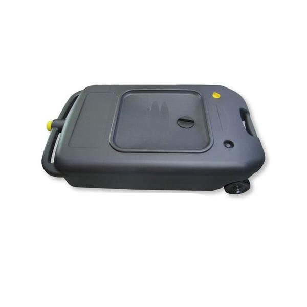 ●品番:RT01-9004J●出張等でのオイル交換の際便利なオイルタンクです。●上部の中心がへこんでいるのでこぼれ難く、又排出の際も簡単に出来ます。●キャスター２個付き　約φ９８ｍｍ使用方法：●オイル交換前に２つのネジ羽根を緩めます。●オイ...