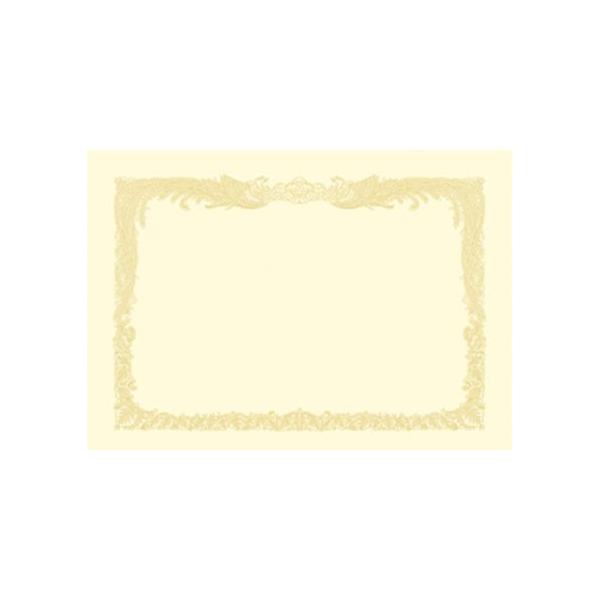 ●品番:10-1187●入数:１００枚●高級感あふれるクリームタイプ。●美しい金色の輝きを保つ特殊印刷をした賞状です。●新たな印刷技法を用いているのでレーザープリンタやその他の出力機に対応しています。●賞状用紙にふさわしい気品と深みのある風...