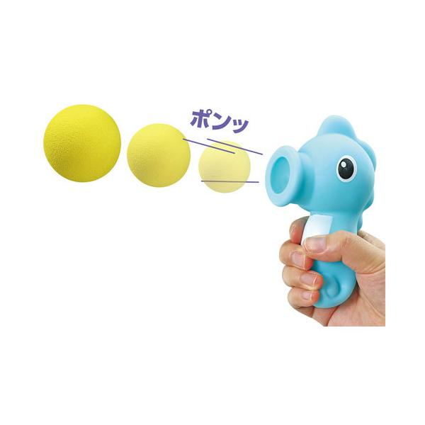 ●品番:009557●入数:１個●かわいいタツノオトシゴ型のボールシューター！●にぎるとボールが勢いよく飛び出す！