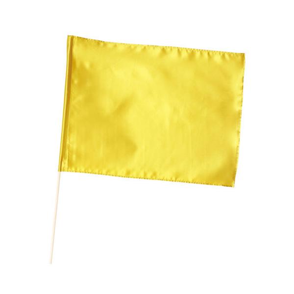 ●品番:003579●入数:１個●軽量で丈夫なサテン製の小旗！●光沢のあるサテン製カラーフラッグシリーズの小旗です。軽量で丈夫なので両手に持っても振りやすいフラッグです。運動会のダンスや集団行動、応援などで活躍するアイテムです。