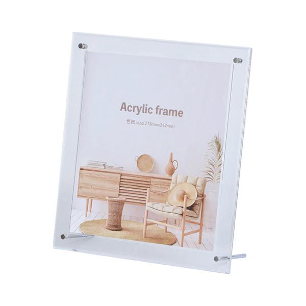 ●品番:5352●入数:１枚●色紙の厚みに合わせたスペース用のフレームを挟んだ３枚構造のため、色紙を押さえつけることがありません。●スタンド・吊り下げともに縦横どちらにでも飾れます。