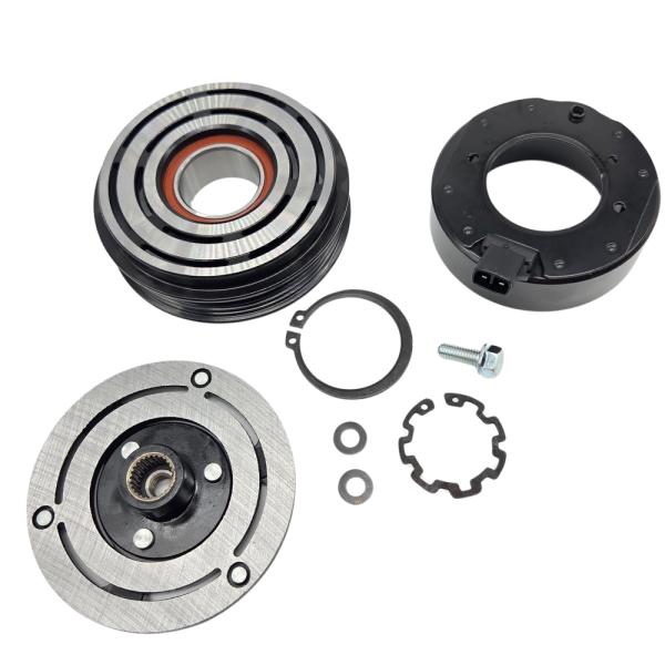 エアコンプーリー用マグネットクラッチ/プーリーセット ASSYマグネットクラッチ切り替え不良に！車体側からの電圧は来ているのに、マグネットクラッチが機能しない場合はこちらの製品に原因がある事例が多くあります。エアコンのヒューズが飛ぶ症状の場...