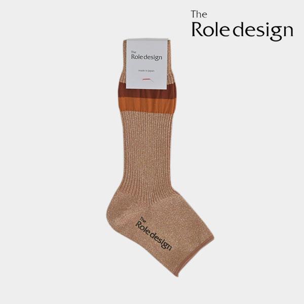 ザロールデザイン  The Role design  HEEL RIB LINE LEGGING WOMEN 通販 231235ラメベースに2色のラインが入ったLEGGING。・従来の足袋ソックスのデザインに比べ、よりファッション性高いアイ...