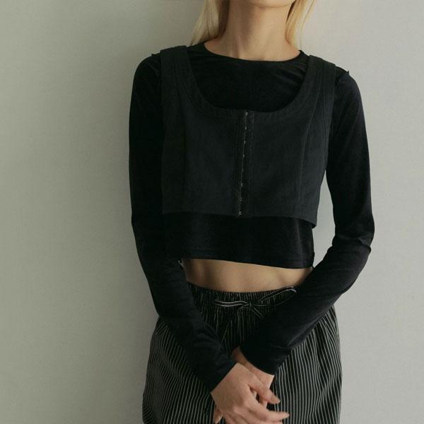 anuke アンヌーク 2025SpringSummer トップス Velour Short Tops anuke アンヌーク 2025SpringSummer トップス Velour Short Tops