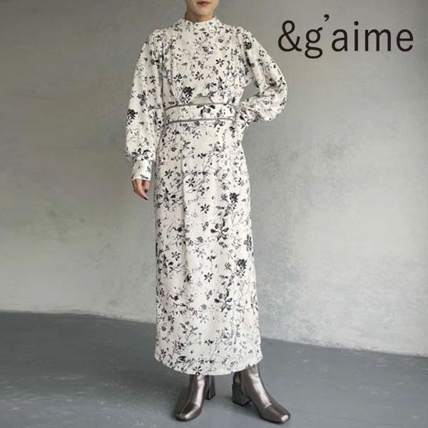 SALE50%OFF】 【即納】 アンジェム &g'aime Flower tight dress SALE50%OFF】 【即納】 アンジェム &g'aime Flower tight dress