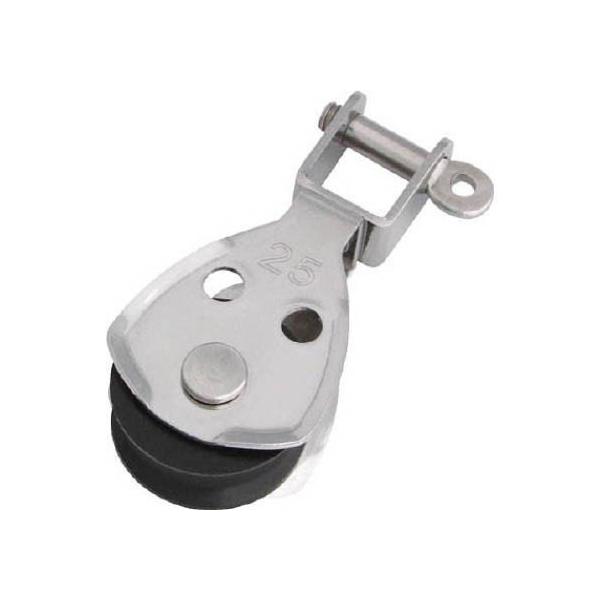 ■【メーカー】：（株）水本機械製作所■【型番】：PBS25■【仕様】●基本使用荷重：0.025ton●最大使用ロープ径：7mm●車径×車数：25mm×1車●質量：30g■【納期】：通常3〜5日発送