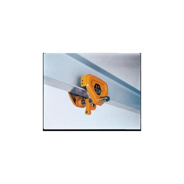 ■【メーカー】：（株）キトー■【型番】：TSP005■【仕様】●手動用●呼び：1/2●定格荷重(t)：0.5●最小回転半径(mm)：1100●適用横行レール幅(mm)：50-75-100●質量：4.5kg■【納期】：通常翌日〜4日発送