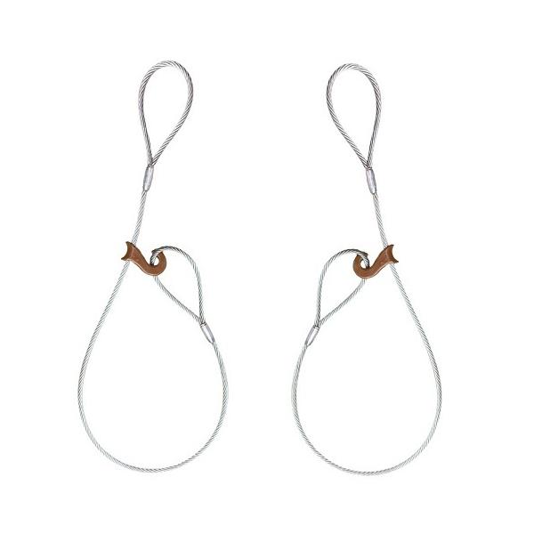 ■【ワイヤー種類】：絞り(チョーク)吊り玉掛けワイヤ■【仕様】●素線構成:6×37O/O（クロ)●太さ(径）×長さ（全長）：10mm×6m●両端アイ折り：0.25m●チョーカーフック付き■【納期】：通常3〜5日発送