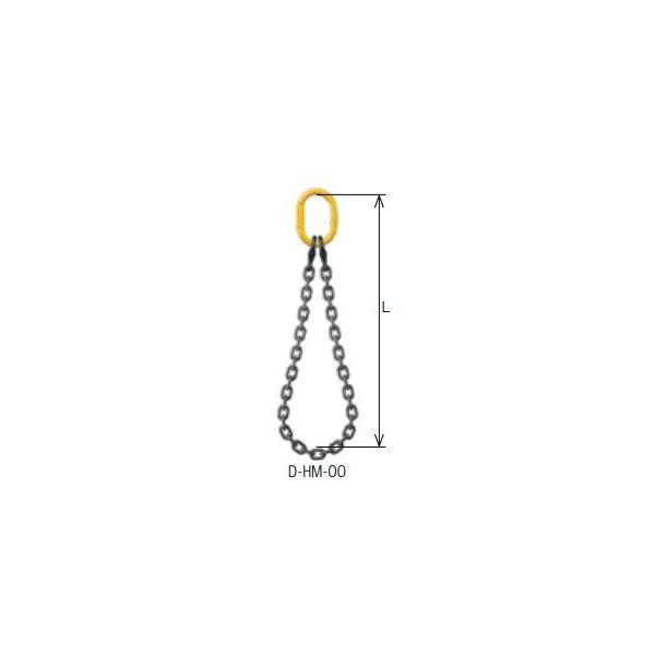 ■【メーカー】：(株）キトー■【型番】：DHMMOO10■【仕様】●二本吊りセット品●使用チェーンの線径(太さ）：10mm●全長L：1.5m●基本使用荷重5.1ton●セットの質量：8.2kg■【納期】：通常翌日~4日発送