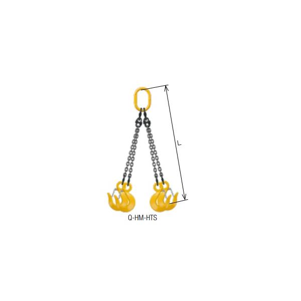 ■【メーカー】：(株）キトー■【型番】：QHMMHTL7■【仕様】●四本吊りセット品●使用チェーンの線径(太さ）：7mm●全長L：1.5m●基本使用荷重3.2ton●セットの質量：10.9kg■【納期】：通常翌日~4日発送