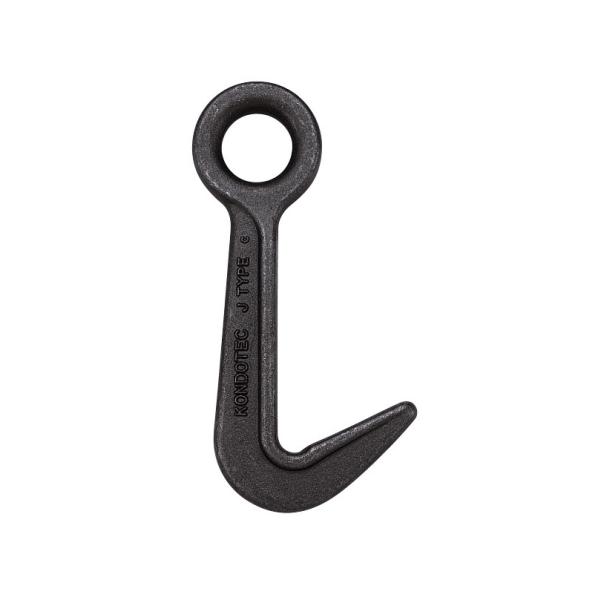 【特長】 ■覆工板専用の吊りフックです。【仕様】型式：J型使用荷重：1.0t重量：0.75kg※必ず4点吊りで使用して下さい。