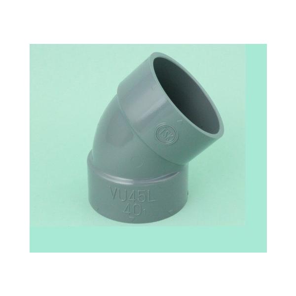 屋外排水設備用硬質塩化ビニル管継手※画像は代表画像となります[VU45L　45エルボ　VU]