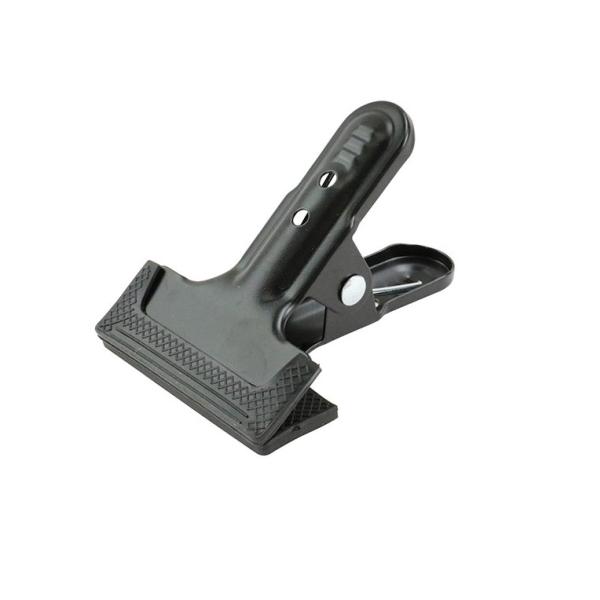 【用途】薄い木材・シートの固定、接着、袋の口止め【特長】■幅80mmでワイドに固定ができます。■最大口開きは40mmです。■点ではなく線状に均一な力で固定できます。【仕様】全長：110mm口幅：80mmふところ深さ：45mm最大口開き：40...