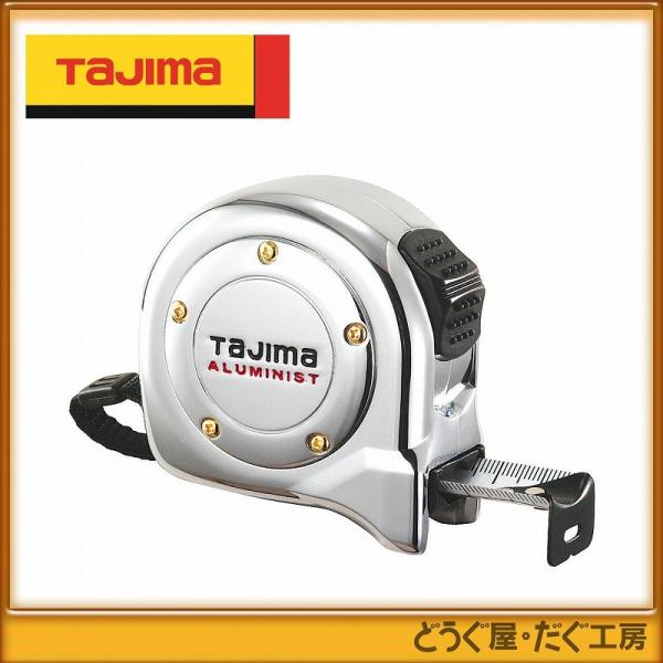 目盛仕様：尺相当目盛テープ幅：25mmテープ長さ：5.5ｍヨンゴーゴーピッチ表示付ストラップ付大型ベルトクリップ付爪飛び防止用プロテクター付ステンレスバネアルミダイカストケース、表面メッキ仕様テープ：SK85(旧SK5)バネ：SUS301ケ...