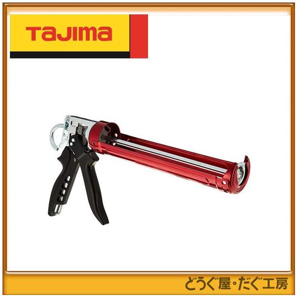 適合コーキング剤サイズ：筒長さ216mmまで　φ50まで　容量330ｍｌ押出し量：4mmトリガー・グリップ：アルミダイカスト、エラストマータジマ　ＴＪＭ　デザイン　コーキングガン　コンボイ　SP　RS　コーティング　ボンド　サイディング　マ...
