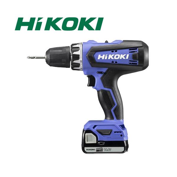 HiKOKI(旧 日立工機) 14.4V コードレスドライバドリル　FDS14DF(BG)リチウムイオン電池 BSL1420を標準付属。スイッチ連動の白色LED【 商品詳細 】能力 ねじ締付け 小ねじ:M6 木ねじ ：φ 6×75 穴あけ ...