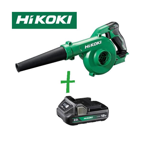 HiKOKI(旧 日立工機) 18V コードレスブロワ RB18DC(NN)本体のみ+バッテリBSL1820Mセット品より、充電器を取り出した状態で出荷いたしますので、元箱はセット品の品番となっております。ご了承ください。風路構造の最適化に...
