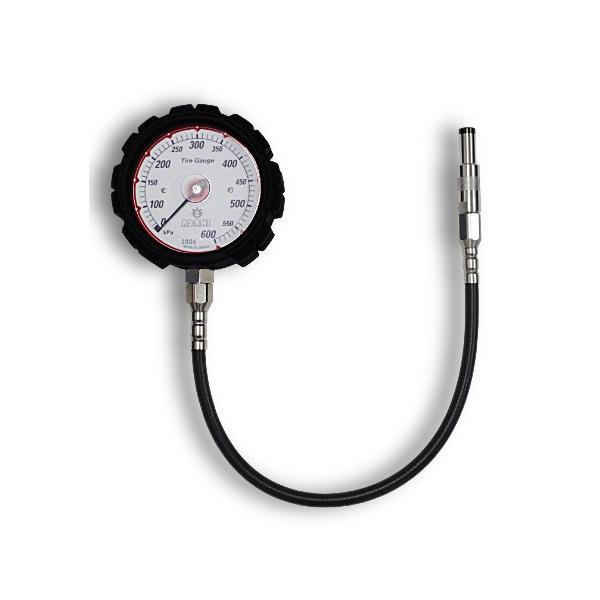 《仕様》●乗用車・バン●測定能力(kPa)：60〜600●最小目盛(kPa)：10●寸法(W×H×L mm)：102×40×605●重量(g)：395