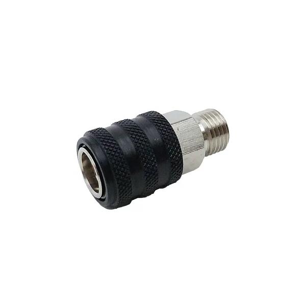《仕様》●乗用車用●全長：42mm《特長》●押し込むだけの簡単接続。●がっちりバルブをつかんでしっかり充てん。