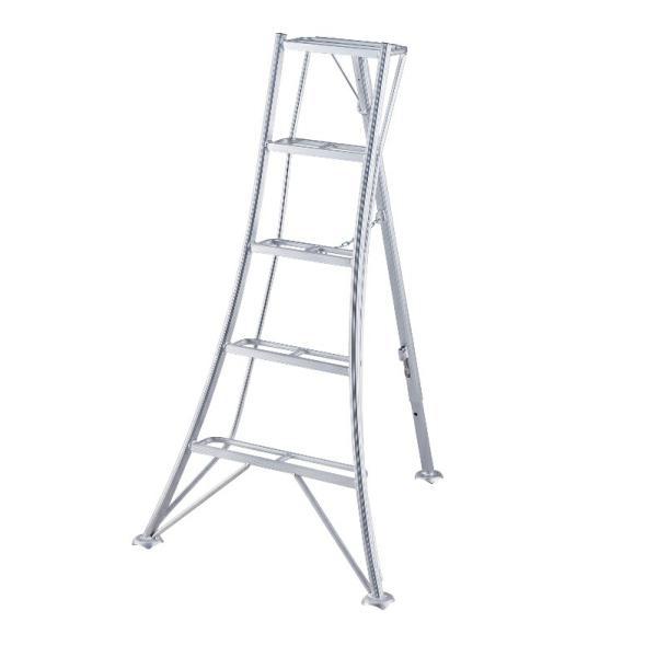 《仕様》●型式：GSC-150a ●天板高さ（m）：1.51●使用最大高さ（m）：0.91●質量（Kg）：5.2●収納寸法（cm）全幅×奥行×高さ：95×17×162●最大使用質量：100kg《特長》●園芸三脚のスタンダードタイプ●昇降がし...