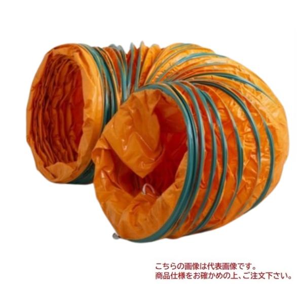 《仕様》●サイズ： Φ600mm(内径)/Φ700mm(接続部)×5m●質量： 10.3kg《特長》●火気に強い防炎仕様●汎用的な5メートルサイズ●吊り下げ可能な金具ステンリング付き(5箇所)●送風機に取り付けしやすい袋型