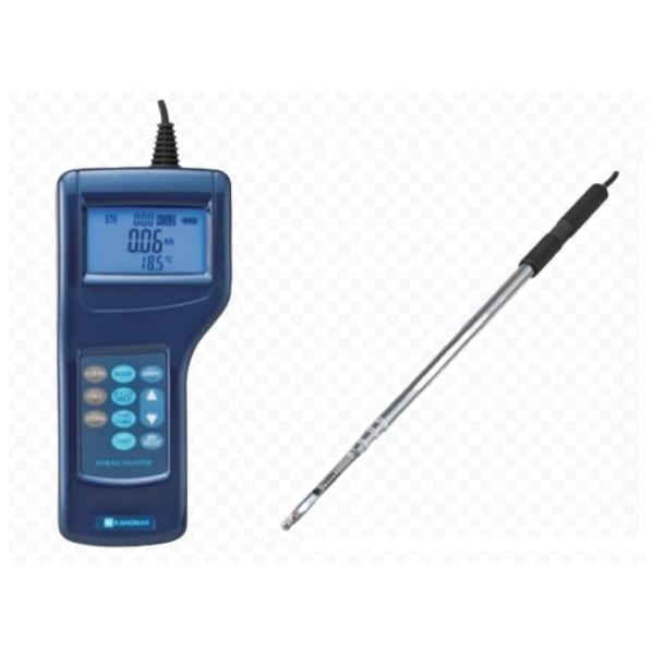 ※圧力測定、出力機能はありません。※ご要望の場合は別途お問合せ下さいませ。《仕様》測定範囲 風速：0.01〜30m/s 風温：-20〜70℃●電源 単3形乾電池×6本●外観寸法 約88×188×51mm●質量 約260g(電池含まず)《特長...