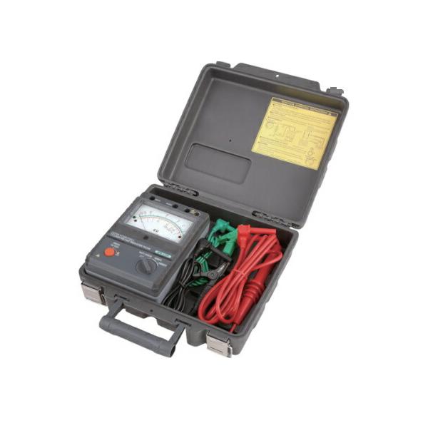 《仕様》●定格測定電圧：5000V/10000V●有効最大表示値(2重目盛メータ)：5GΩ/200GΩ(自動切替)(5000V)、10GΩ/400GΩ(自動切替)(10000V)●確度：指示値の±5%●その他測定範囲の確度：指示値の±10%...