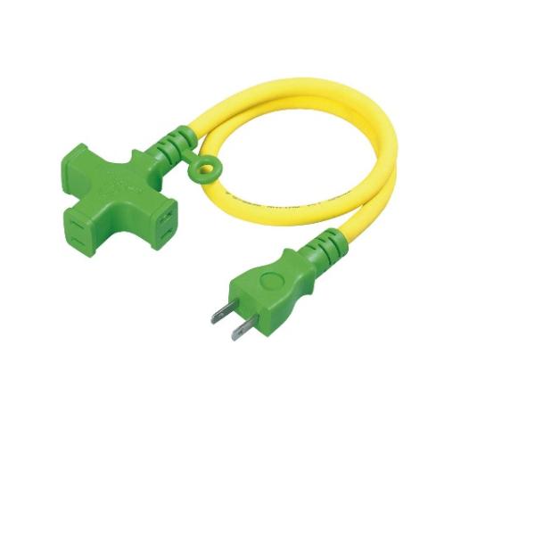 《仕様》●型式：T2-0.5S●仕様： 屋内型●定格電圧： 125V●定格電流： 15A●電線長(m)： 0.5●電線種： SVCT 1.25×2芯●入力プラグ： 2Pプラグ●コンセント定格： 15A 125V●コンセント形状： 2P クロ...