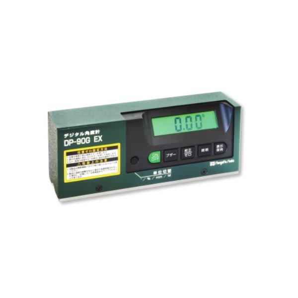 《仕様》●測定範囲：±90°●最小読取値：角度表示 0.05°、割合表示 0.1%、傾斜表示 1mm/M●読取精度：0.0〜90.0°＝±0.3°●表示安定時間：約10秒●電源：9V角形乾電池X1●外形寸法(LXWXH)：173X47X68...