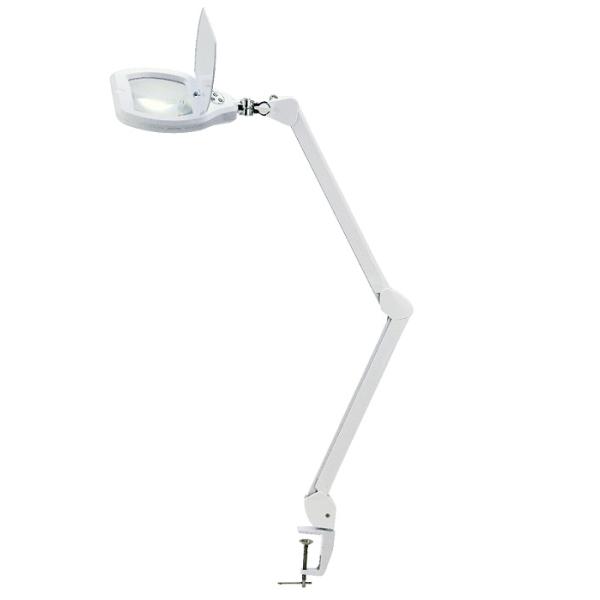 《仕様》●電源電圧：AC100-240V●電源周波数：50/60Hz●照度：3200lx●色温度：5000K(昼白色)●LED使用数：72個●クランプ可能範囲：10〜60mm●電源コード長：1.5m●レンズ可視範囲：170×105mm●倍率...