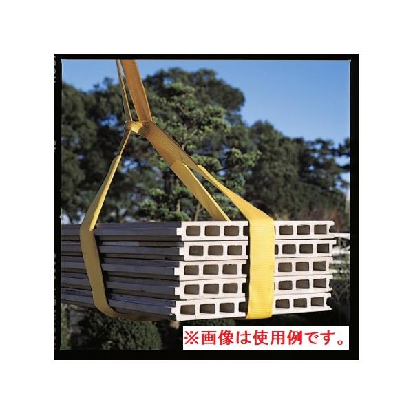 《仕様》●ベルト幅：75mm●長さ：4.5m●破断荷重：15t (ストレート時）●セット内容　・2本/1組　・保護コーナー6本※フック、チェーンは付属しておりません。《特長》●押出成形セメントパネル揚重専用ベルトスリング●T型構造により、全...