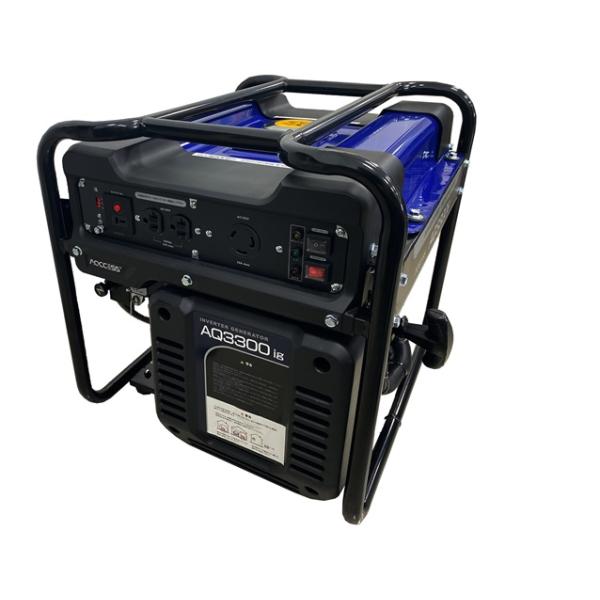 《仕様》●商品名：AQCCESS ガソリン発電機 AQ2000iX●定格周波数：50Hz/60Hz●定格電圧：AC100V、DC12V(Max8A)●定格出力：3.1Kｗ（3100W）●使用環境条件：気温：-5〜40℃ 湿度：50％以下（気...